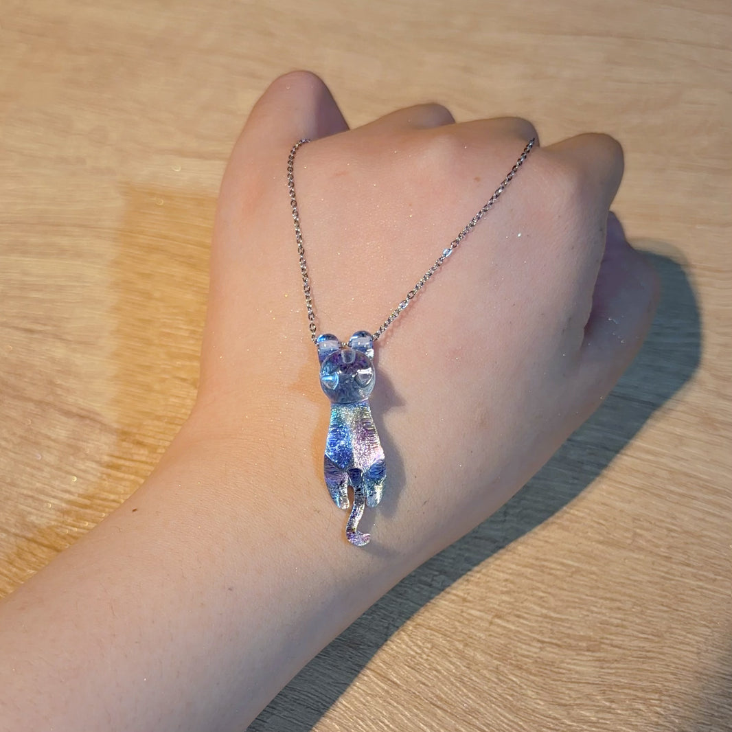 Handmade Cute Hanging Kitty Pendant Resin Mold