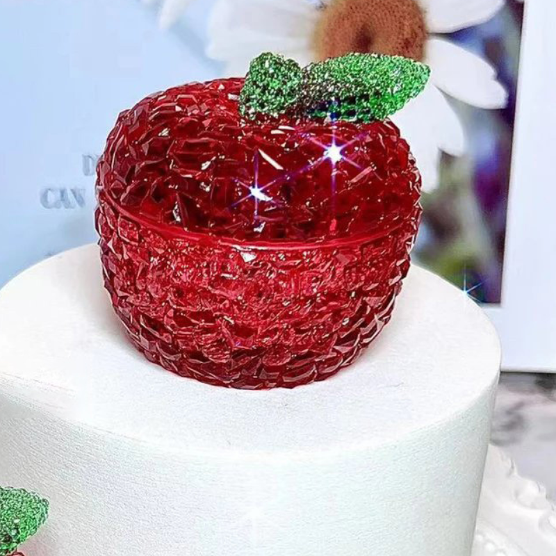 Handmade Diamond Apple Storage Jar Resin Mold
