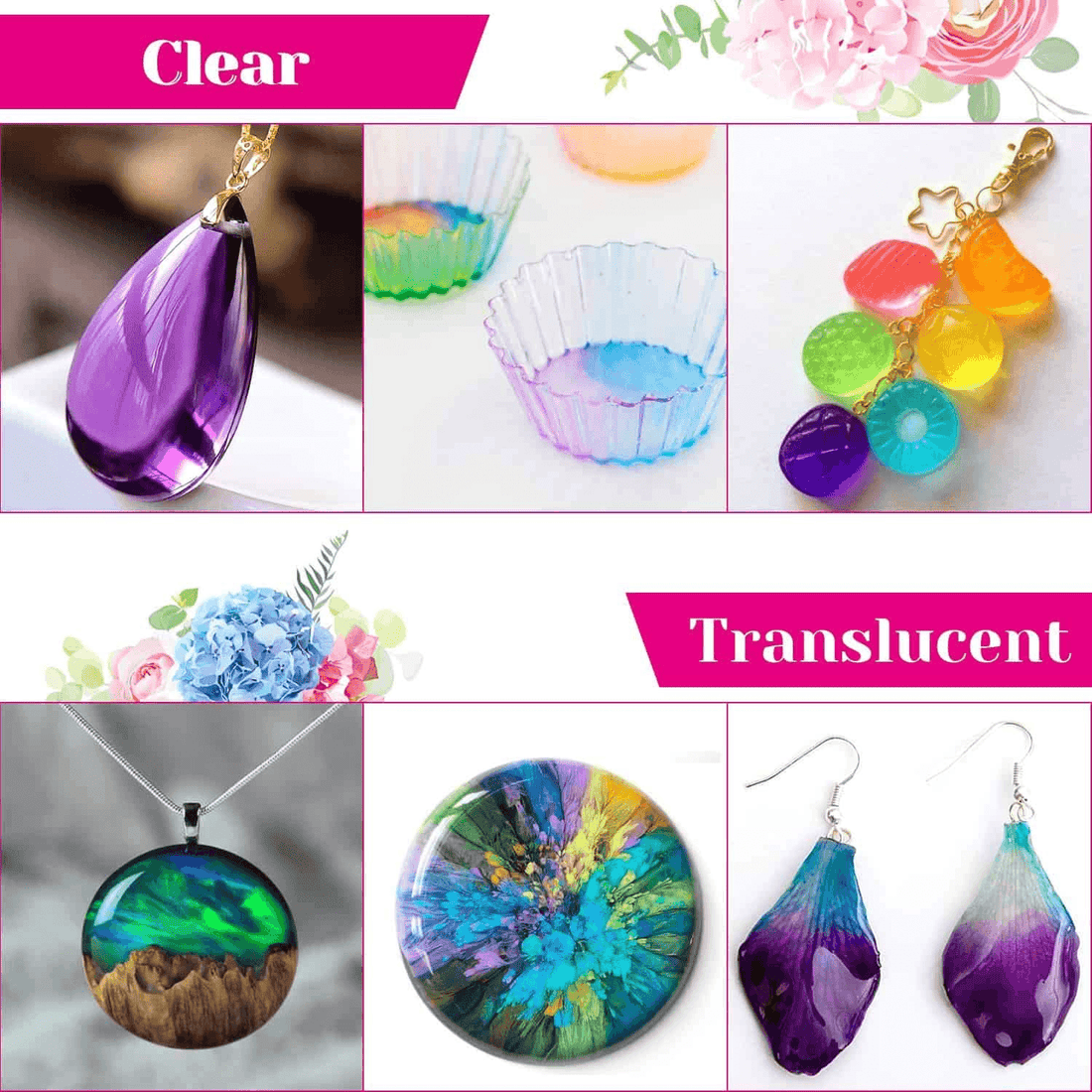 15 Colors Epoxy Resin Dye, Vibrant Pigment Ink for Resin Art Craft (US ...